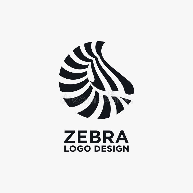 Zebra Logo Design Inspiration. Zebra Logo on White Background Stock ...