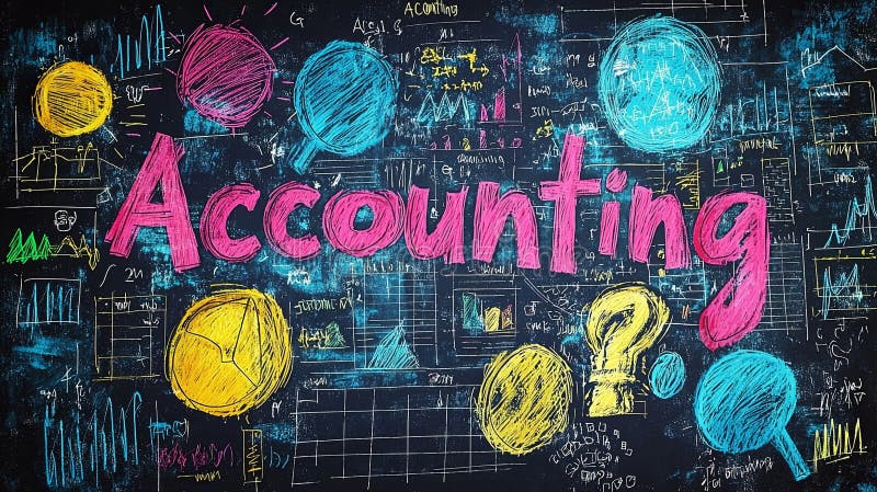 Creative Accounting Concept with Colorful Hand-drawn Illustrations ...