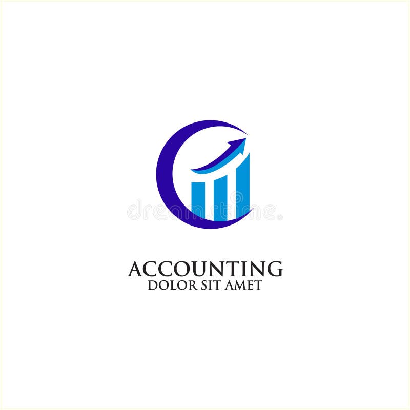 Creative Accounting Concept Logo Design Template Stock Illustration ...