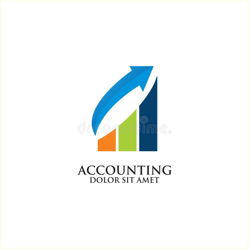 Creative Accounting Concept Logo Design Template Stock Vector ...