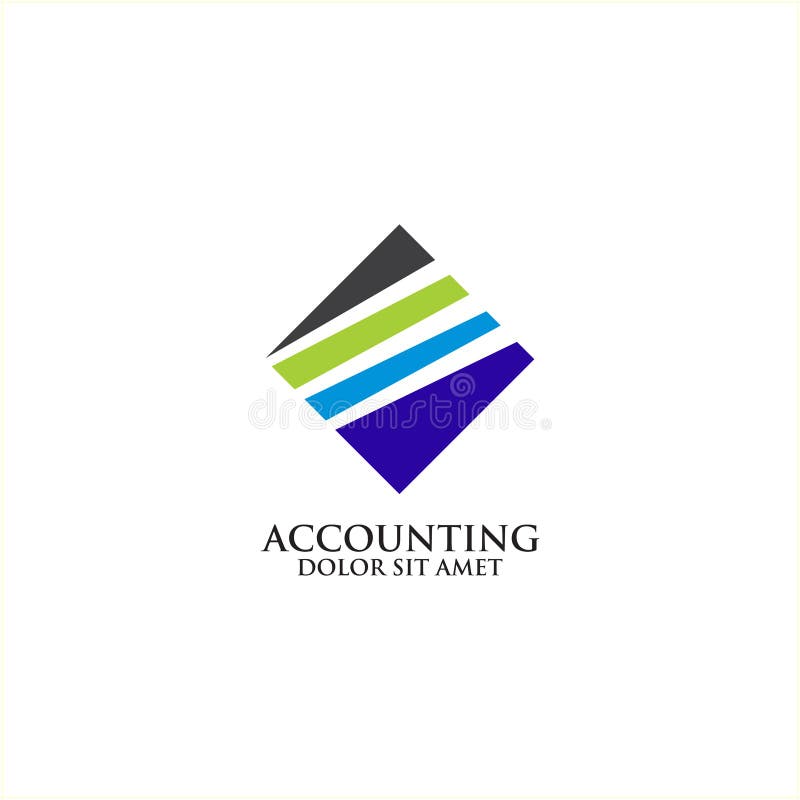 Creative Accounting Concept Logo Design Template Stock Vector ...