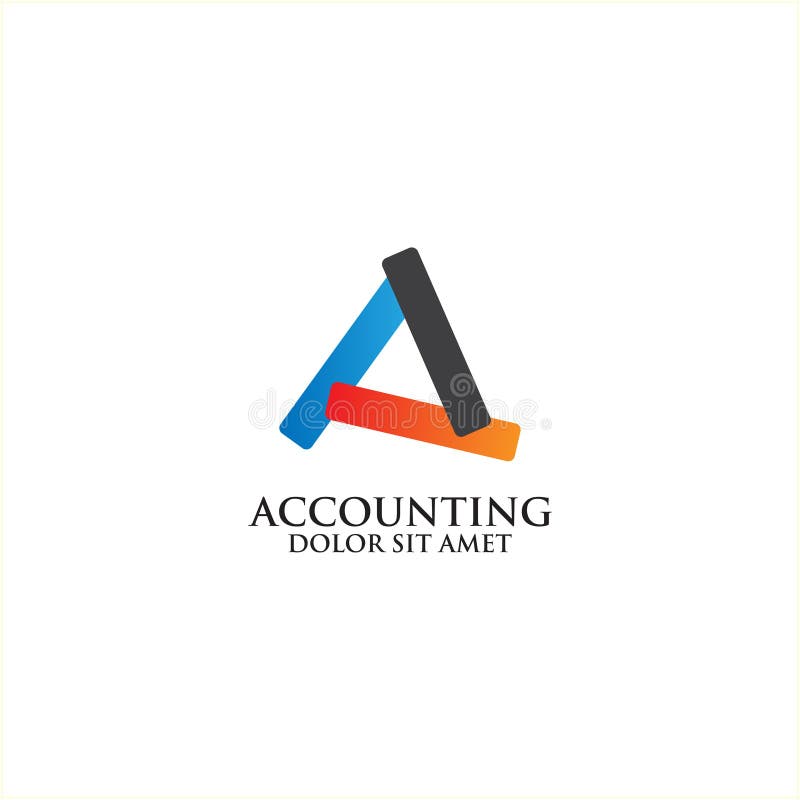 Creative Accounting Concept Logo Design Template Stock Vector ...