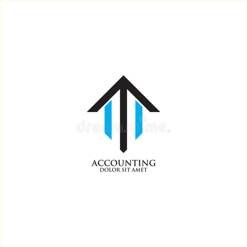 Creative Accounting Concept Logo Design Template Stock Vector ...