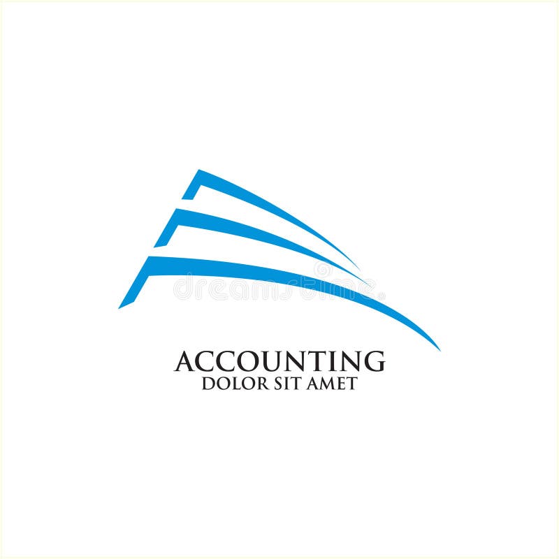 Creative Accounting Concept Logo Design Template Stock Vector ...