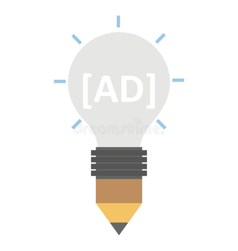 Creative Ad Isolated Vector Icon that Can Be Easily Modified or Edit ...