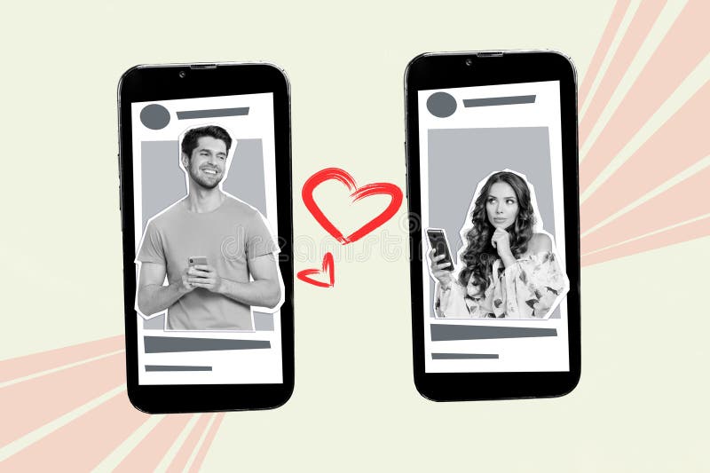 Creative Advert Billboard of Relationship Collage Concept Two Partners ...