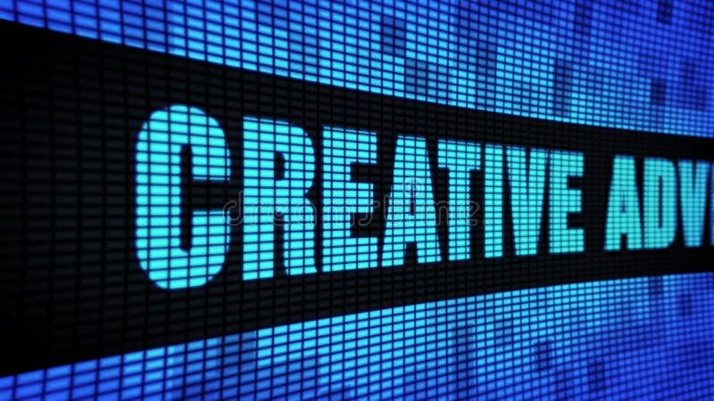 Creative Advertising Side Text Scrolling LED Wall Pannel Display Sign ...