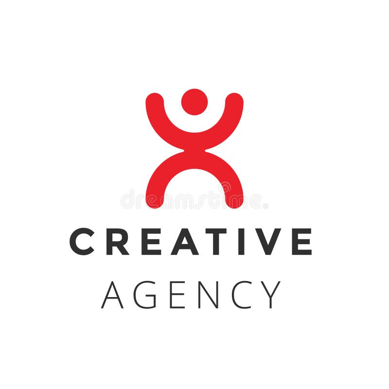 Creative Agency Logo Design Concept Stock Vector - Illustration of ...