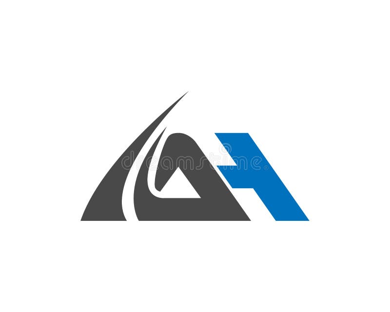 Creative AH Letter Modern Logo Design Vector Icon. Stock Vector ...