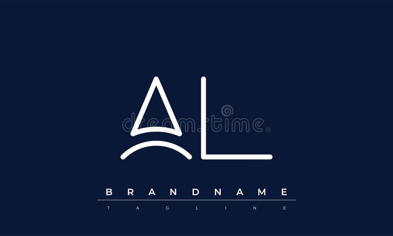 Creative AL Letter Initial Logo Vector Image Stock Vector ...