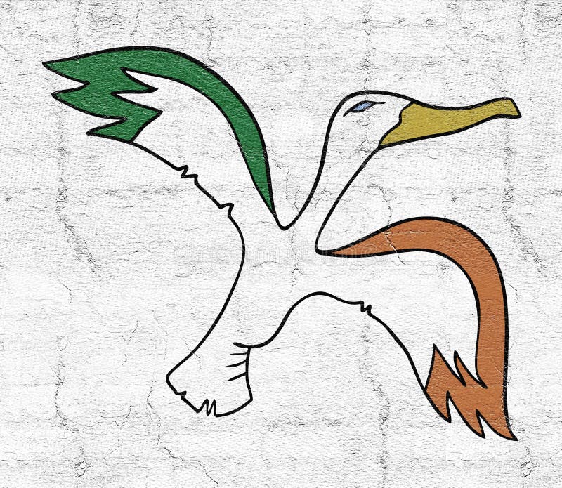 Creative albatross stock illustration. Illustration of raster - 112961459