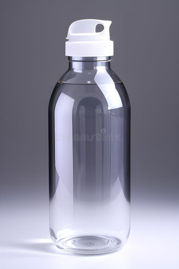 Plastic Water Bottle Design with a White Cap Generated by Ai Stock ...