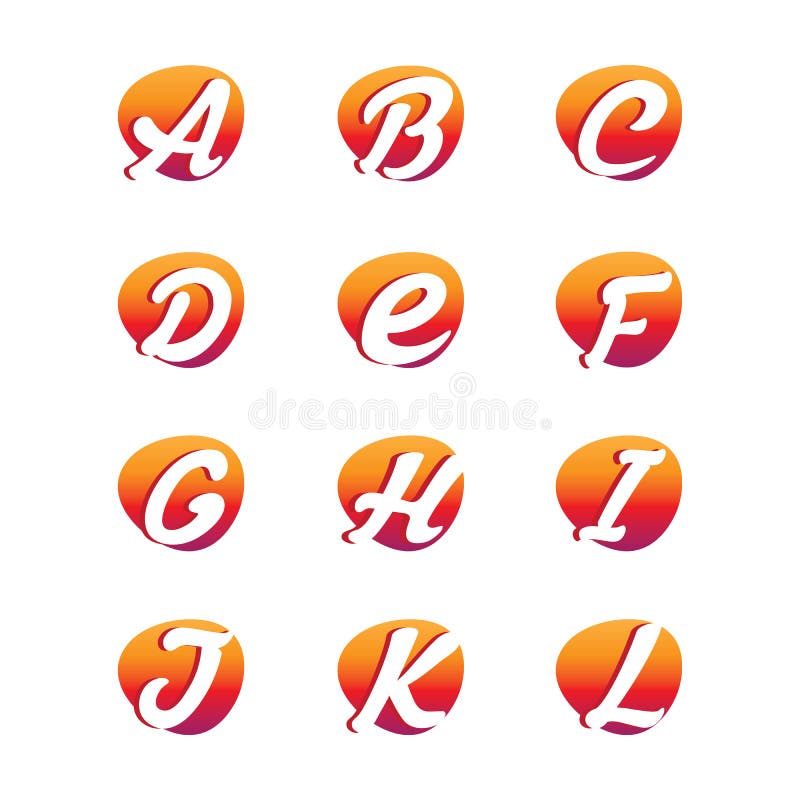 Creative alphabet letters stock vector. Illustration of color - 60427183