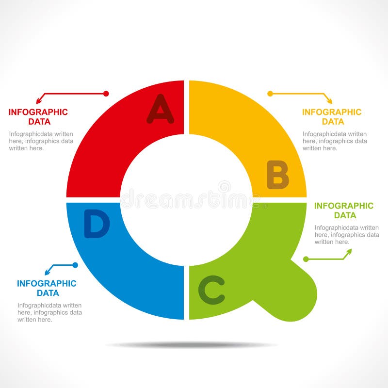 Creative Alphabet Q Infographics Stock Vector - Illustration of font ...