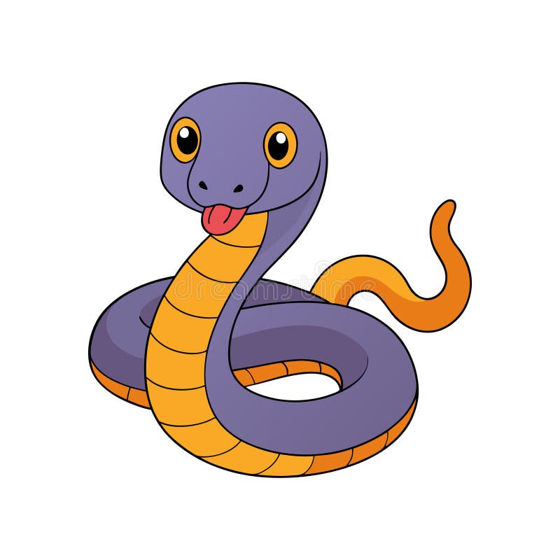 Creative Anaconda Coloring Animal Illustration Stock Photo ...