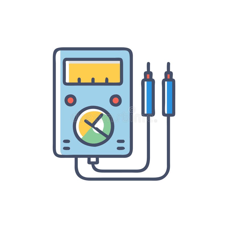 Creative Analog Multimeter Design Icon Stock Illustration ...