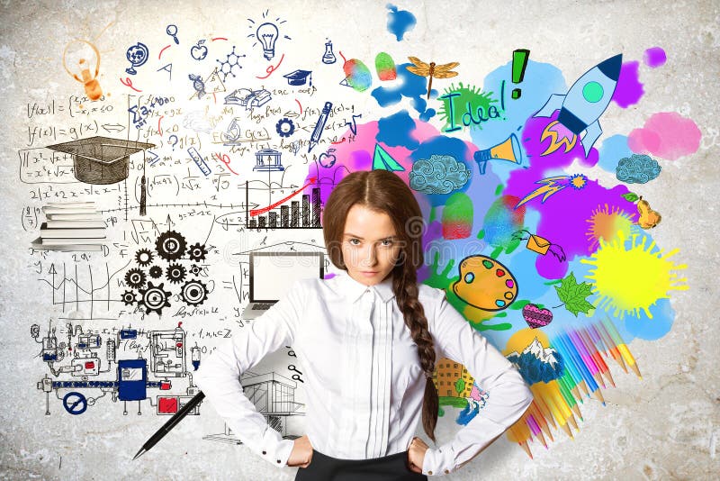 Creative and Analytical Thinking Concept Stock Image - Image of emotion ...