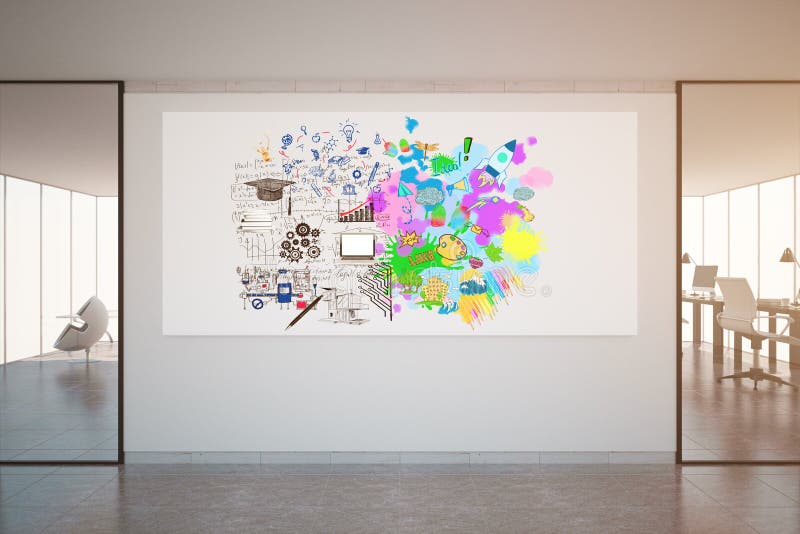 Creative and Analytical Thinking Concept Stock Illustration ...