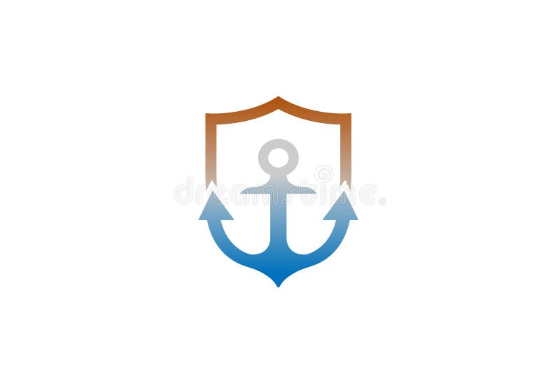 Anchor, Shield and Sword. Element for Logo, Symbol, Tattoo. Sleek Style. Vector. Stock Vector ...