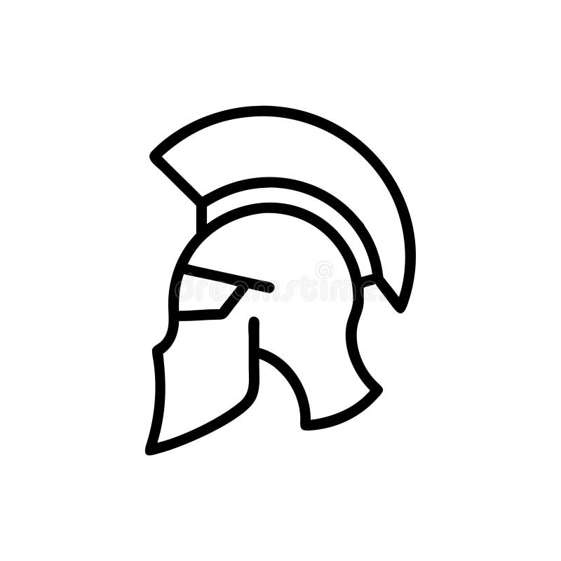 Creative Ancient Helmet Icon for Exploration Stock Vector ...