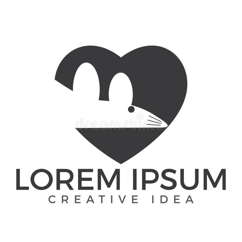 Rat Vector Logo Design Template. Stock Vector - Illustration of ...