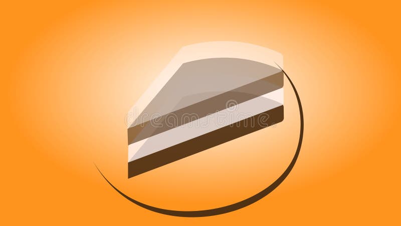 Creative Animated Logo of Making Chocolate Cake with Cherries Stock ...