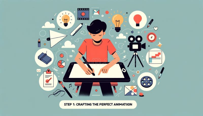 Creative Animator Sketching on Digital Drawing Tablet AI Generated ...