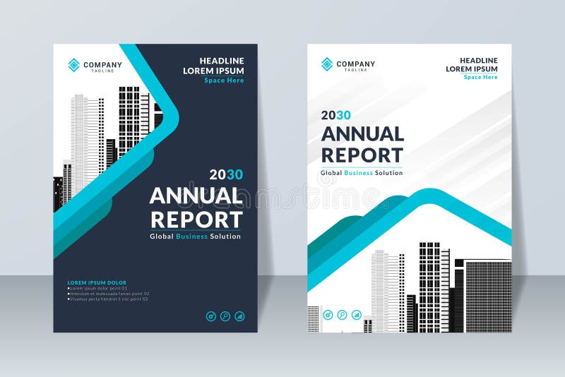Creative Annual Report Design Template Stock Vector - Illustration of ...