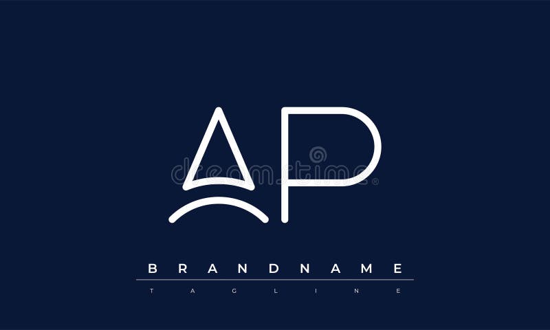 Creative AP Letter Initial Logo Vector Image Stock Vector ...