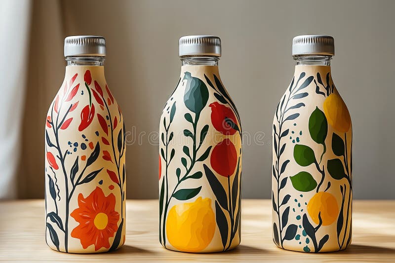 Creative Approach To Premium Beverage Packaging Design with Floral ...