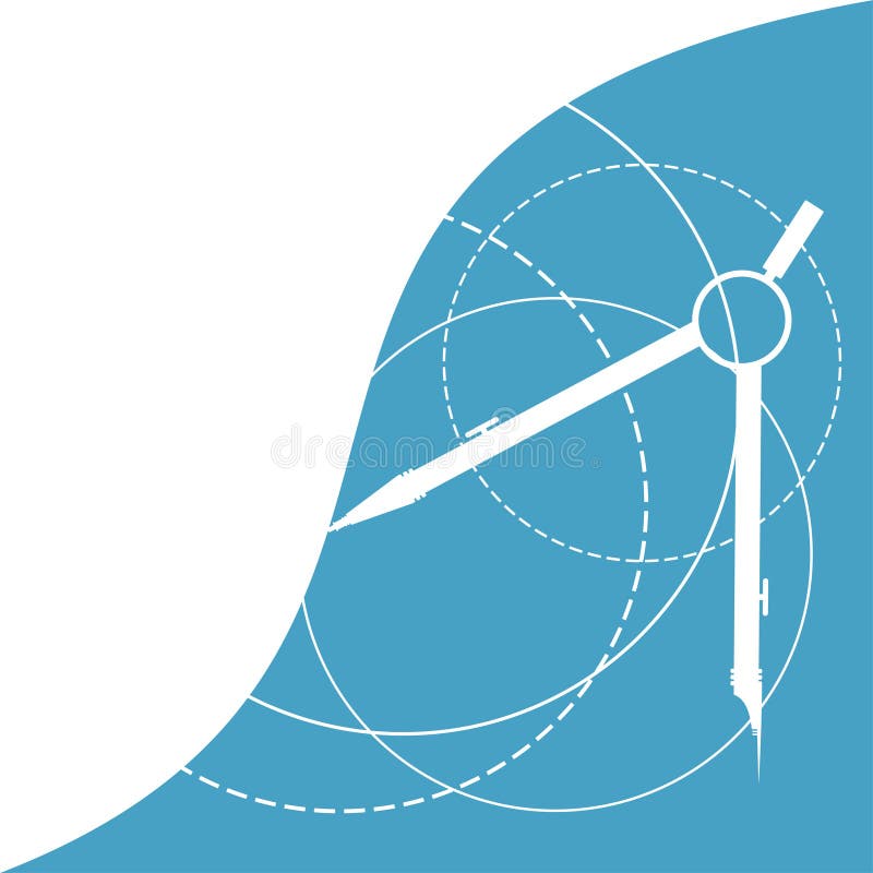 Creative Architect Compass Illustration Stock Vector - Illustration of ...