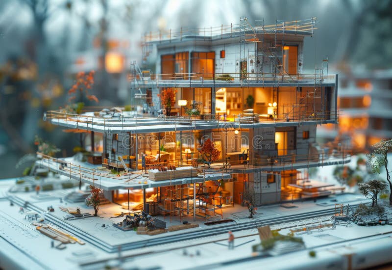 Creative Architectural Project Modern House in the Forest Construction ...