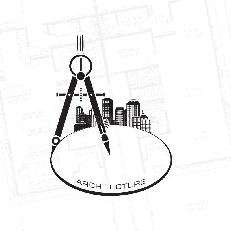 Creative Architecture Illustration Stock Vector - Illustration of house, technical: 310368773
