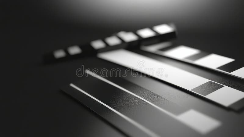 Creative Arrangement of Black and White Film Strips on a Textured ...