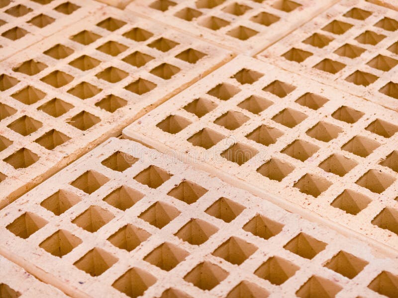 Creative Arrangement of Clay Bricks Showcasing Unique Textures and ...