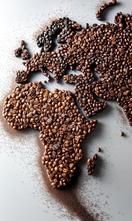 A Creative Arrangement Displays the African Continent Formed from ...