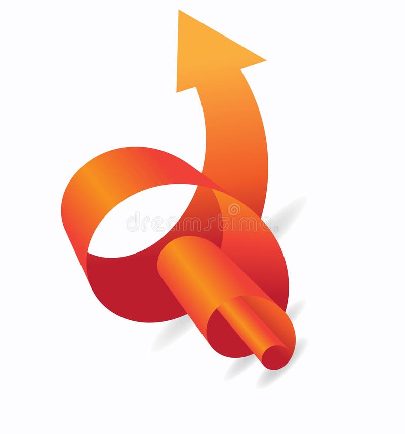 Creative arrow design stock vector. Illustration of single - 14121195