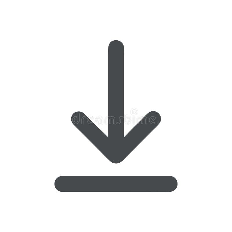 Creative Arrow Down Graphic Icon Stock Illustration - Illustration of ...