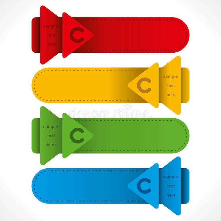 Creative Arrow Header Info-graphics Design Stock Vector - Illustration ...