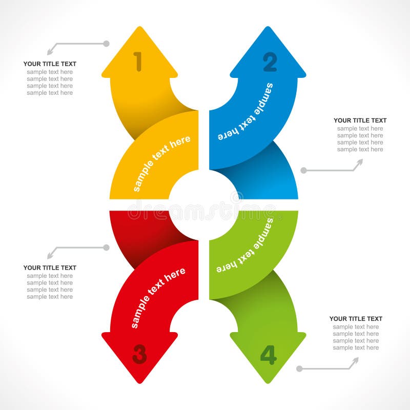 Creative Arrow Info-graphics Design Stock Vector - Illustration of ...