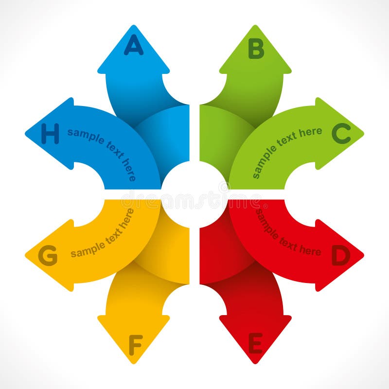 Creative Arrow Infographic Design Stock Vector - Illustration of ...