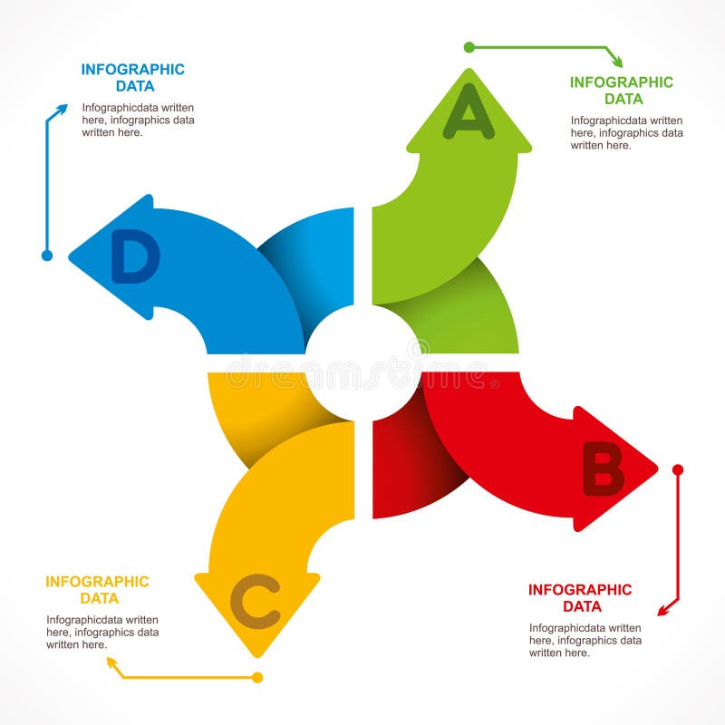 Creative Arrow Info-graphics Design Stock Vector - Illustration of ...