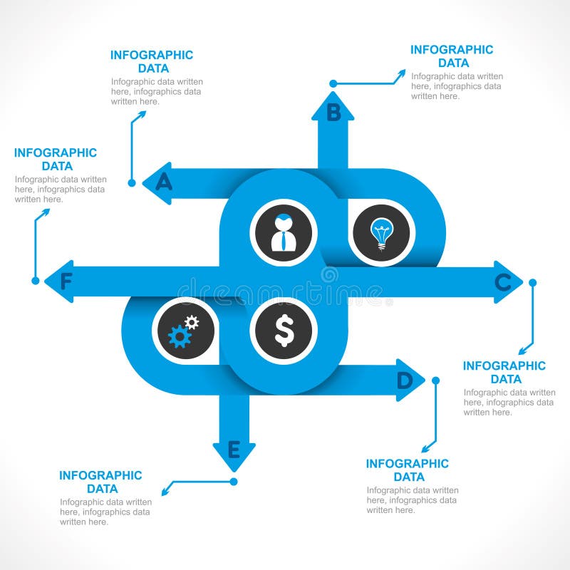 Creative Arrow Info-graphics Design Stock Vector - Illustration of ...