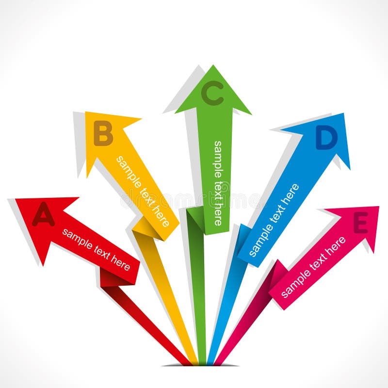 Creative Arrow Info-graphics Design Stock Vector - Illustration of ...