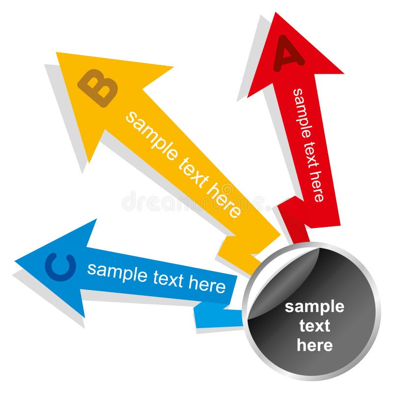 Creative Arrow Info-graphics Design Stock Vector - Illustration of ...