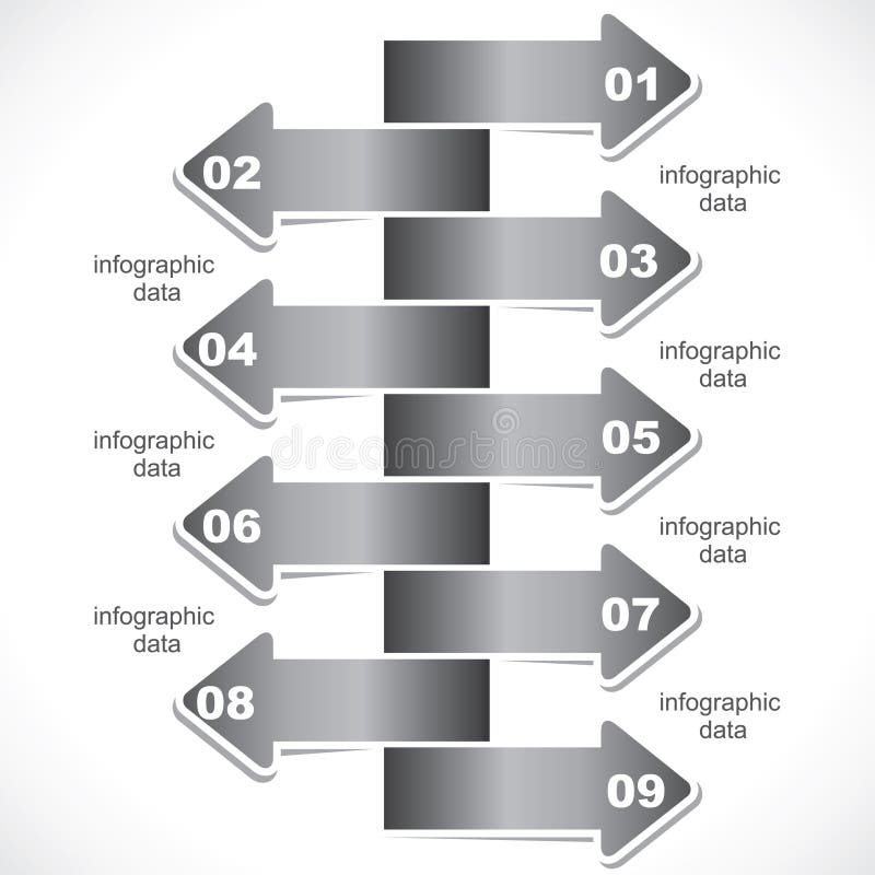 Creative Arrow Infographic Design Stock Vector - Illustration of ...