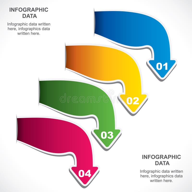 Creative Arrow Infographic Design Stock Vector - Illustration of ...