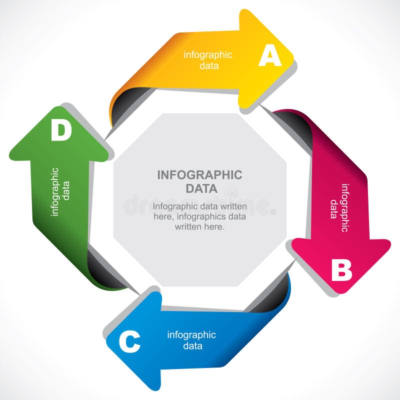 Creative Arrow Info-graphics Design Stock Vector - Illustration of ...