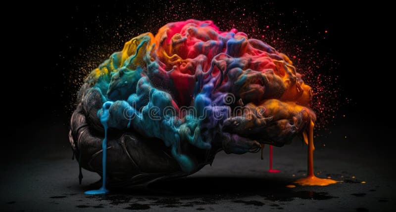Art Human Brain Explodes Stock Illustrations – 553 Art Human Brain ...