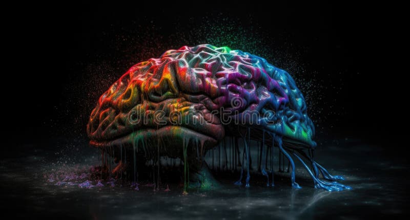 Art Human Brain Explodes Stock Illustrations – 553 Art Human Brain ...